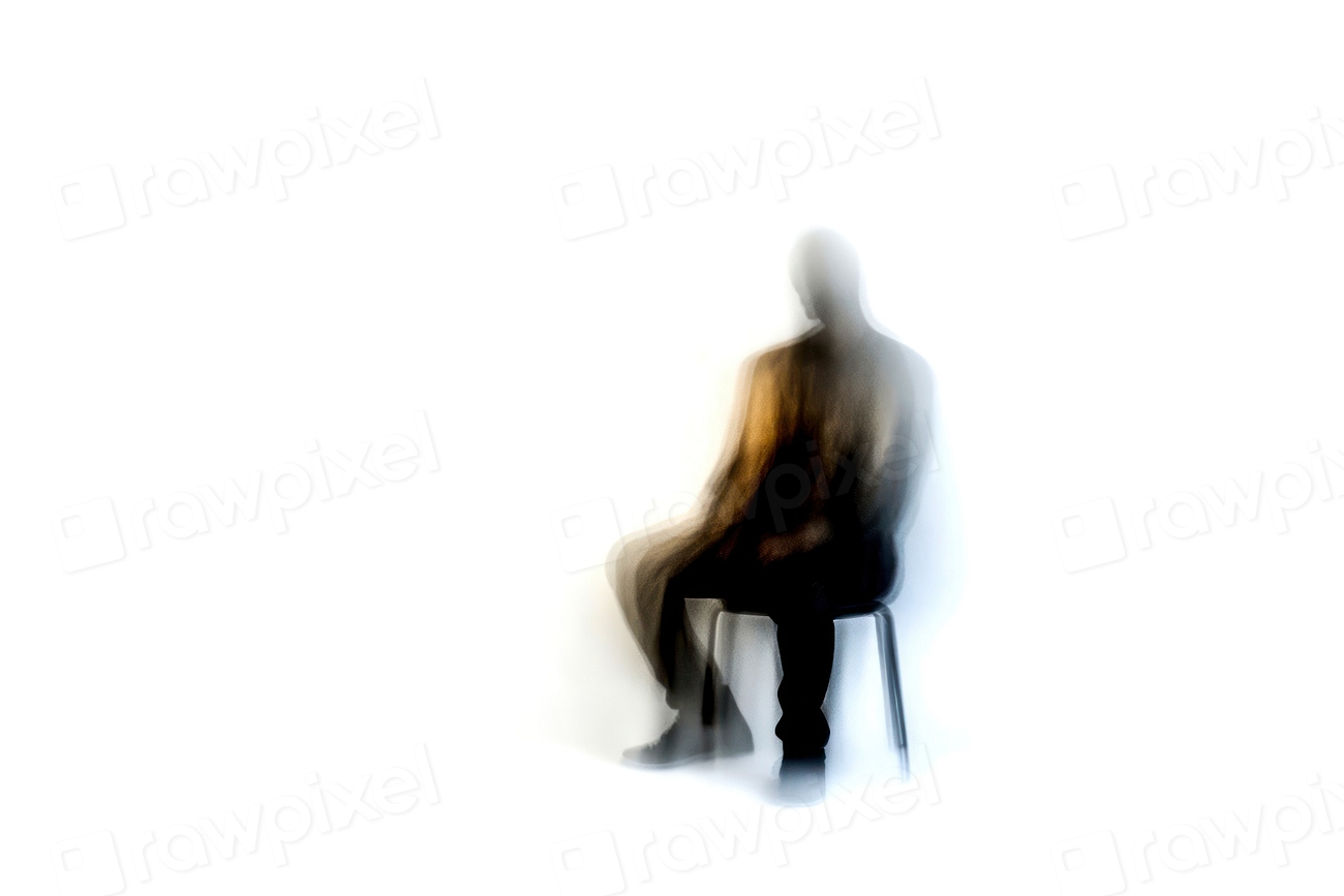 Shadow sad man silhouette sitting | Free Photo Illustration - rawpixel