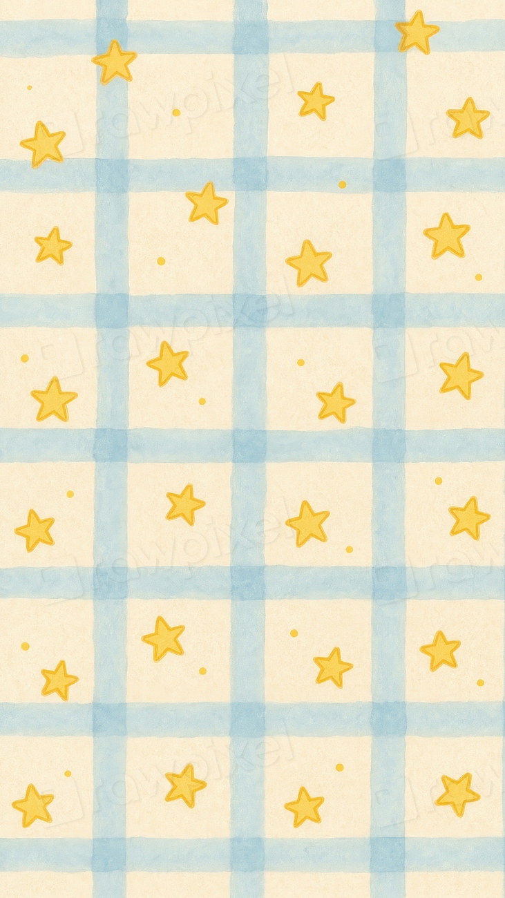Playful stars on checkered background | Free Photo Illustration - rawpixel