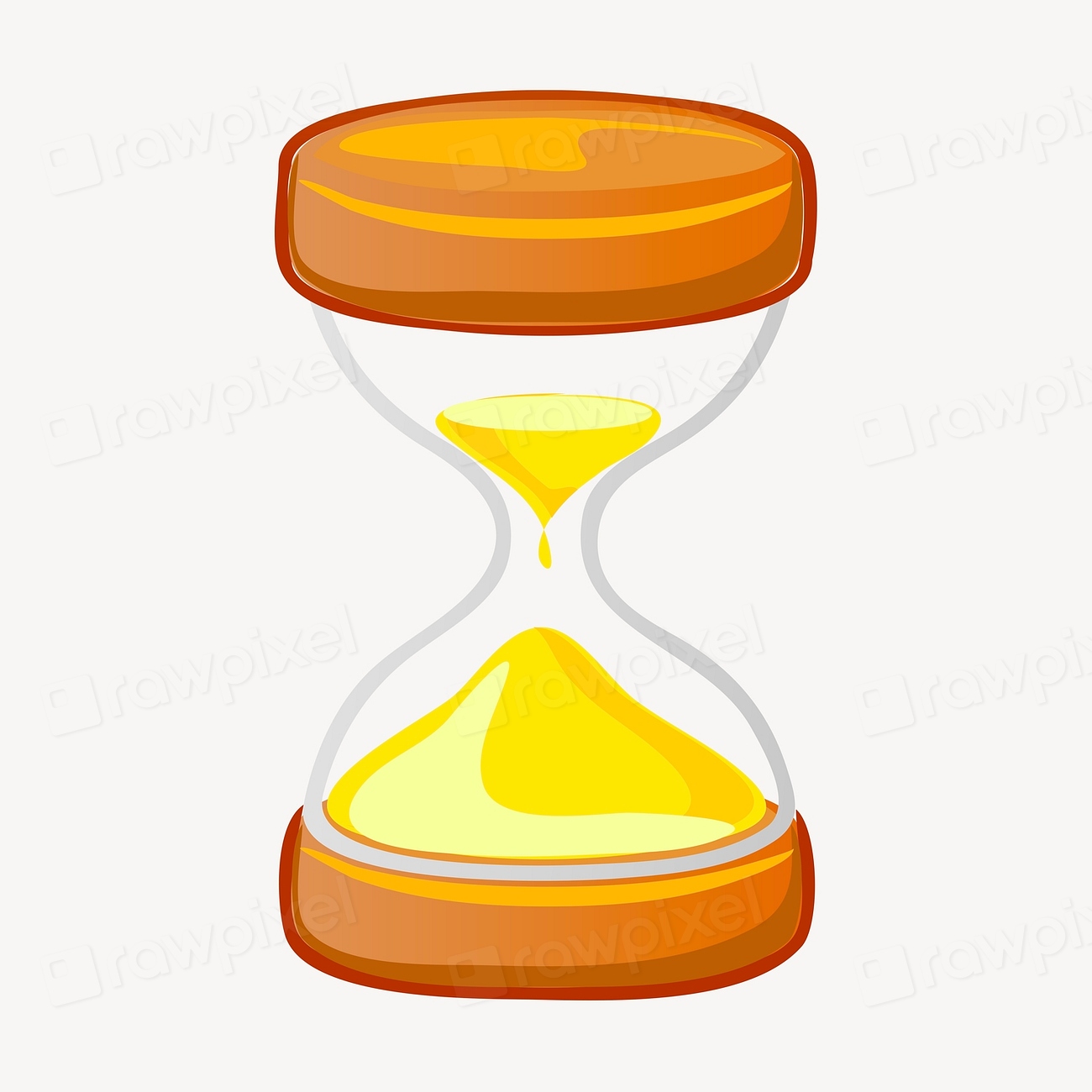 Hourglass collage element, object illustration | Free PSD - rawpixel