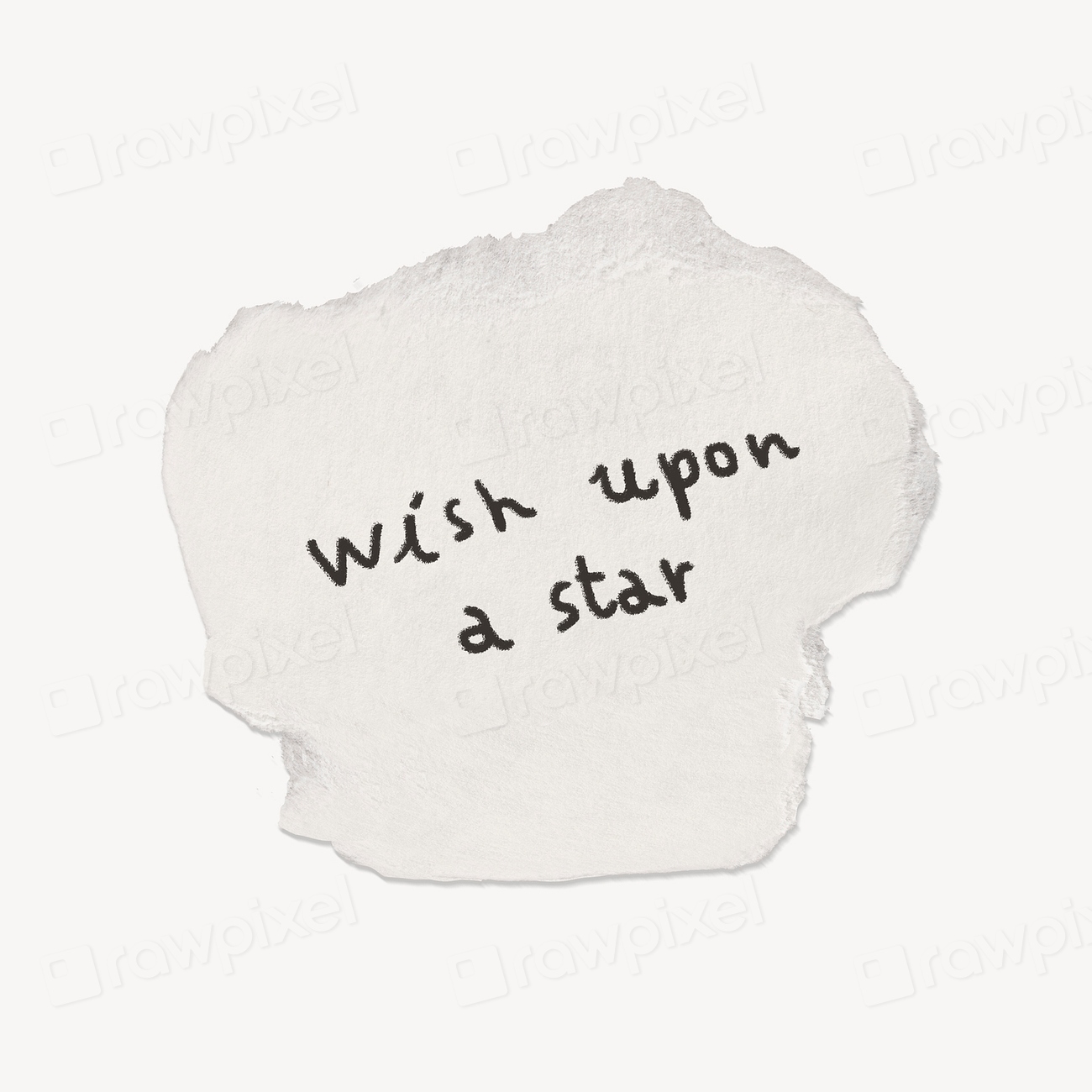 Dreams ripped paper collage element | Premium PSD - rawpixel