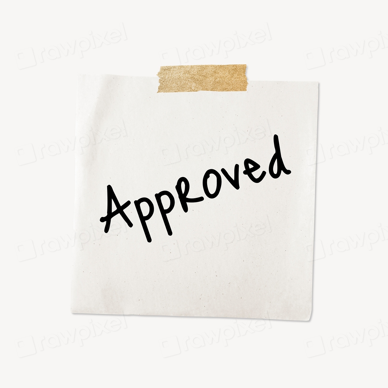 Approved word typography, memo note | Free Photo - rawpixel