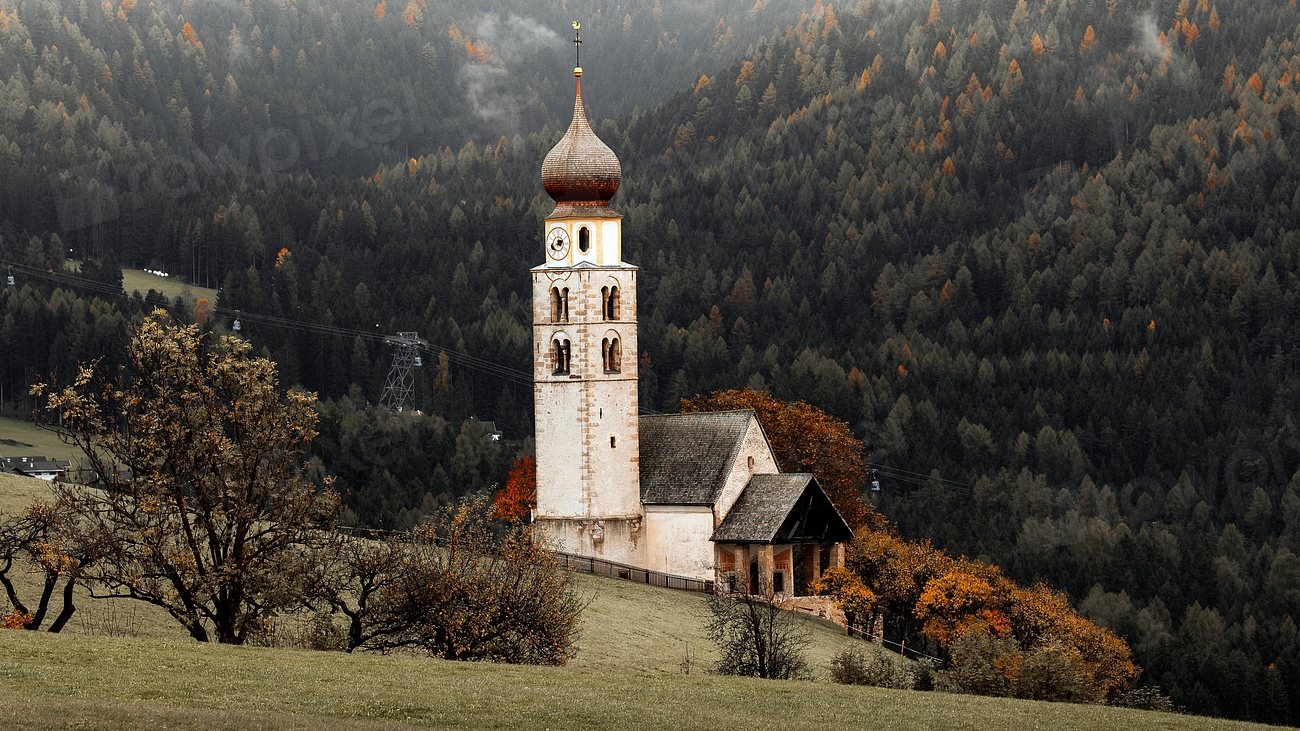 Nature desktop wallpaper background, church | Premium Photo - rawpixel