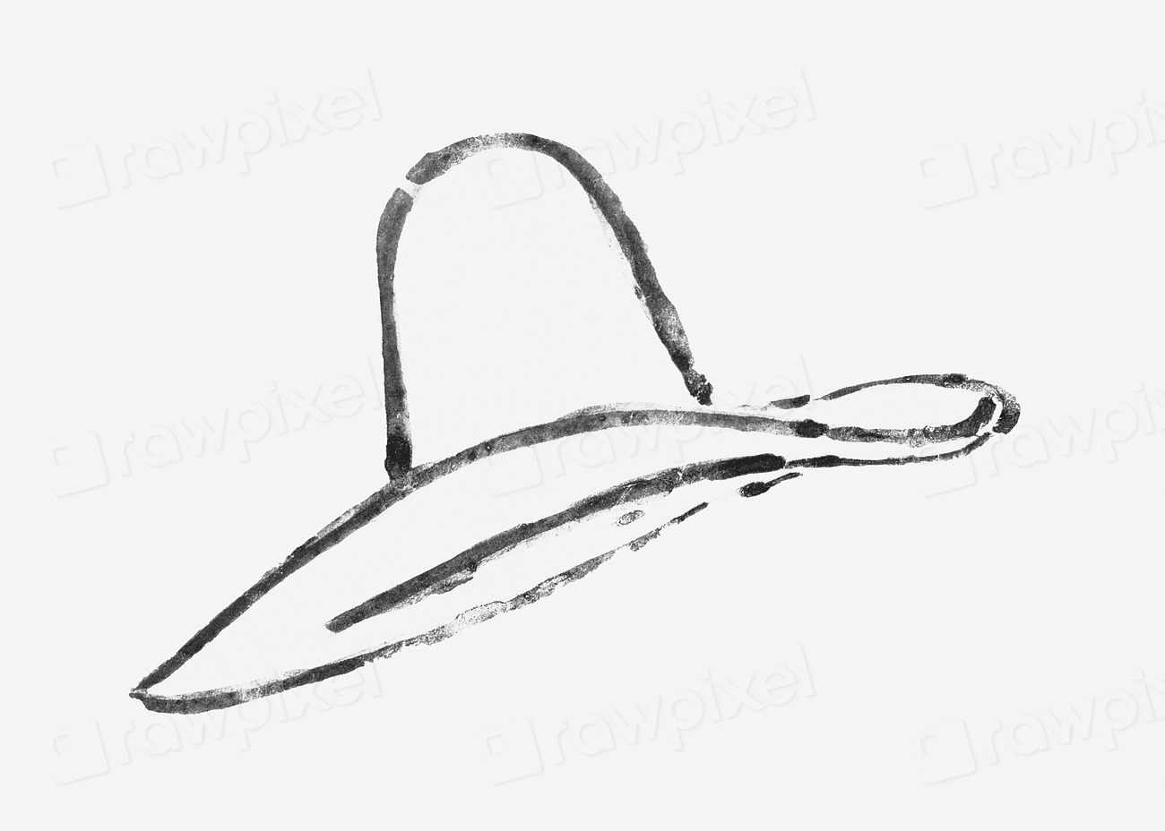 Vintage hat psd hand drawn | Premium PSD Illustration - rawpixel