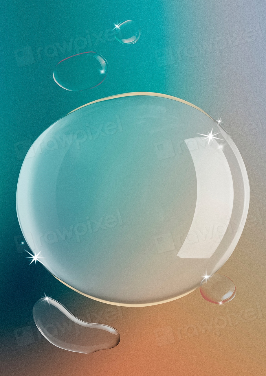 Water bubble gradient background, round | Free Photo - rawpixel