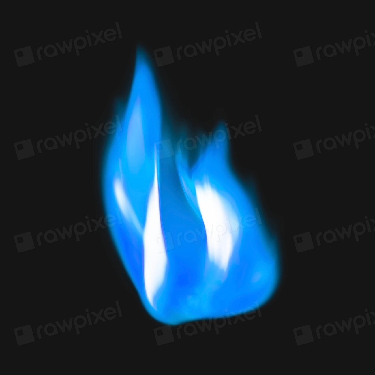Blue flame element, realistic torch | Free Photo - rawpixel