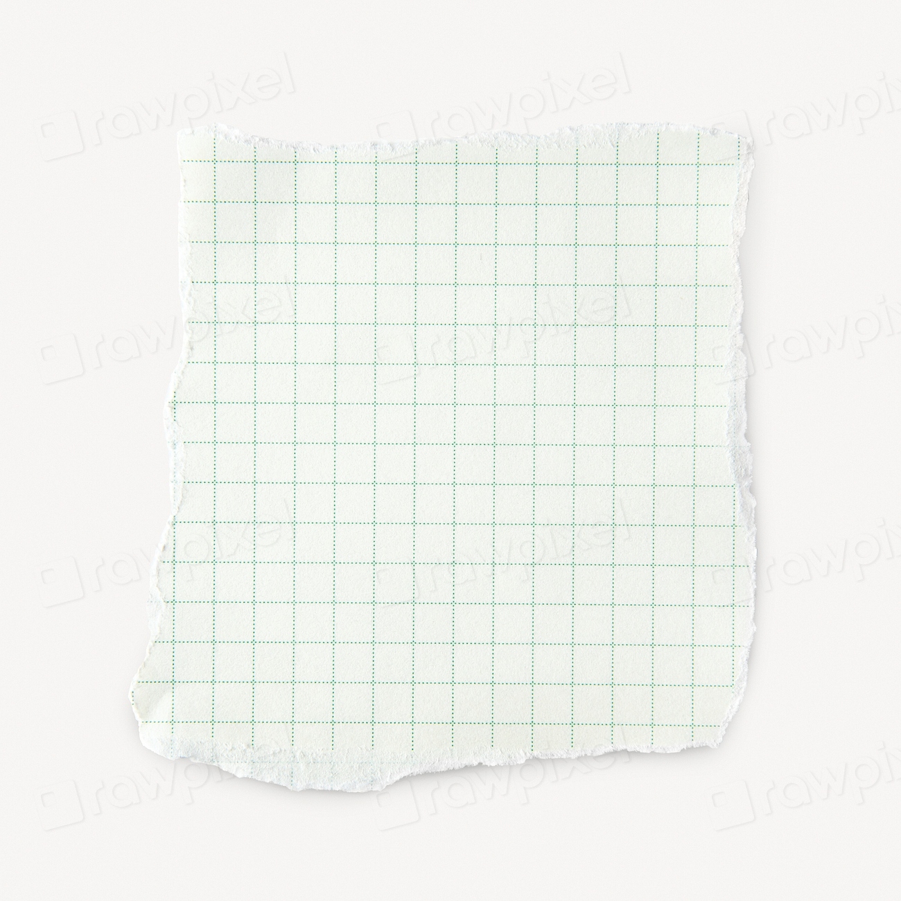 Green torn grid paper note, | Premium PSD - rawpixel
