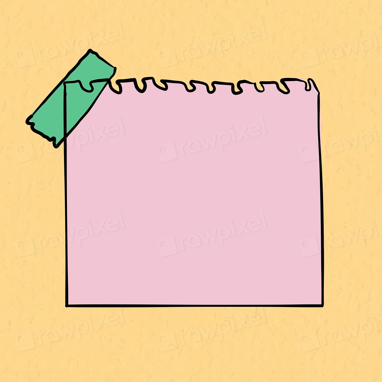 Sticker note psd on pastel | Free PSD - rawpixel