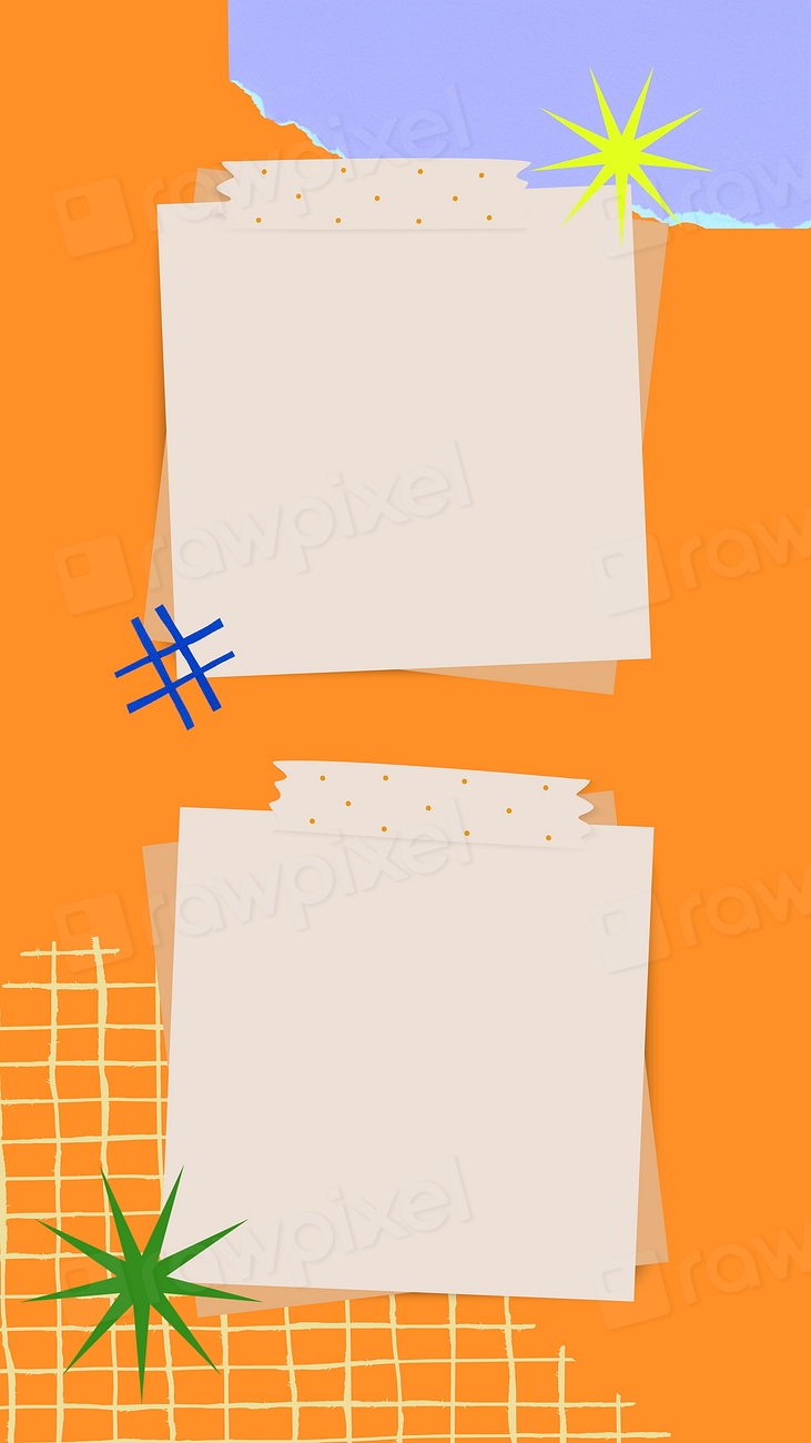 Aesthetic paper notes background wallpaper | Premium Vector - rawpixel