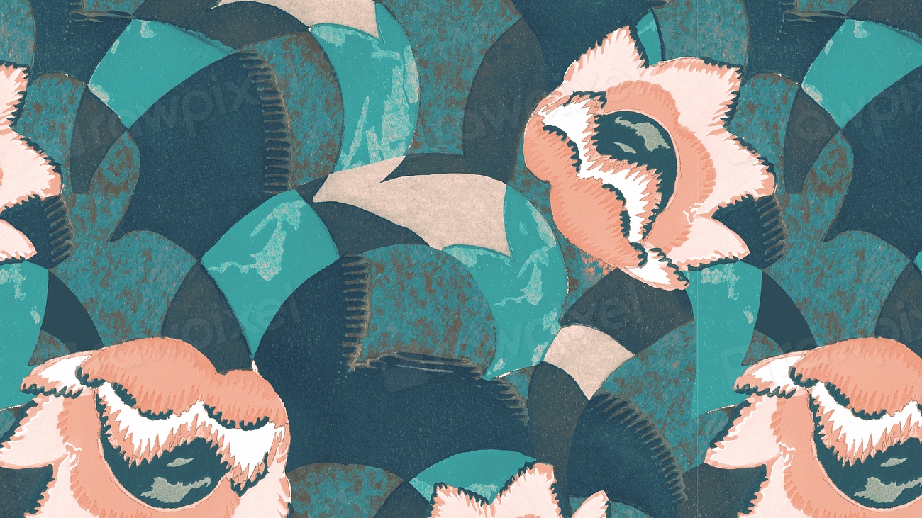 Vintage feminine desktop wallpaper, floral | Free Photo - rawpixel