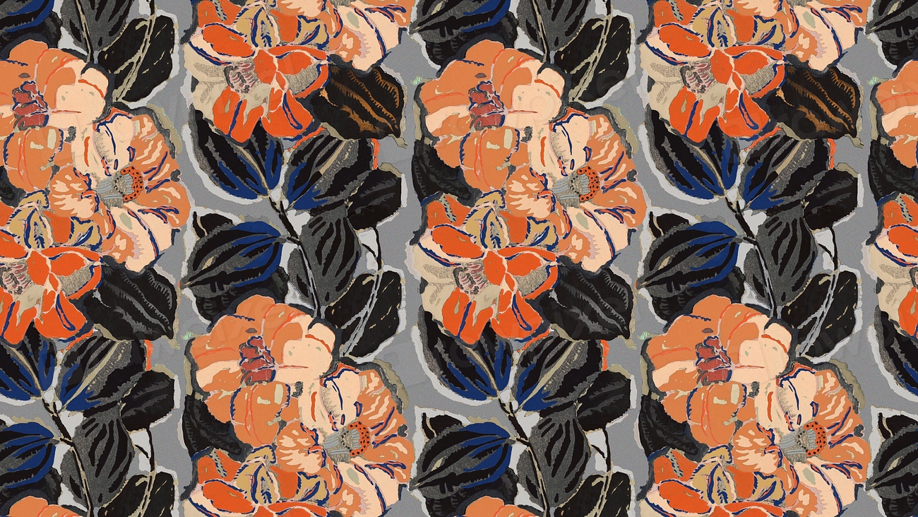 Vintage feminine desktop wallpaper, floral | Free Photo - rawpixel