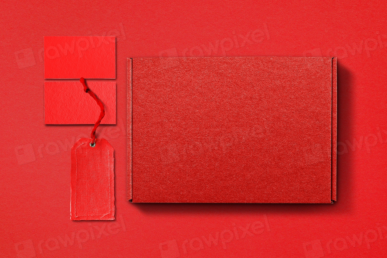 Red kraft box, product packaging | Free Photo - rawpixel