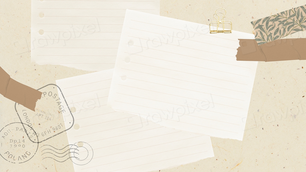 Beige desktop wallpaper, note paper | Premium PSD - rawpixel