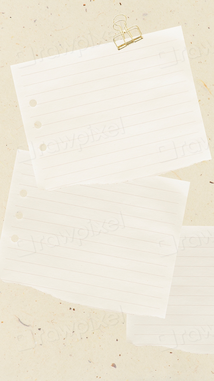 Note paper phone wallpaper, beige | Premium PSD - rawpixel