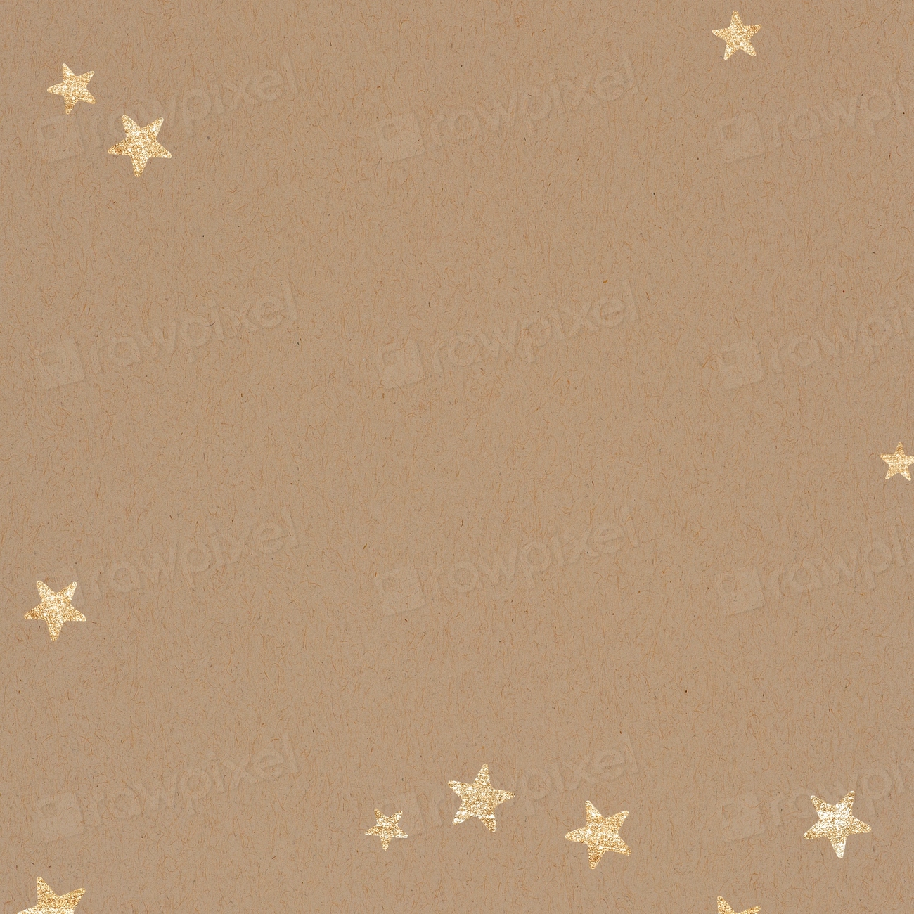 Brown background, gold star frame | Premium Photo - rawpixel