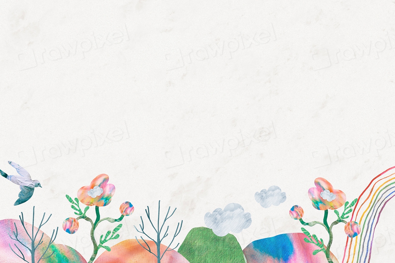 Colorful nature border background, landscape | Premium Photo - rawpixel