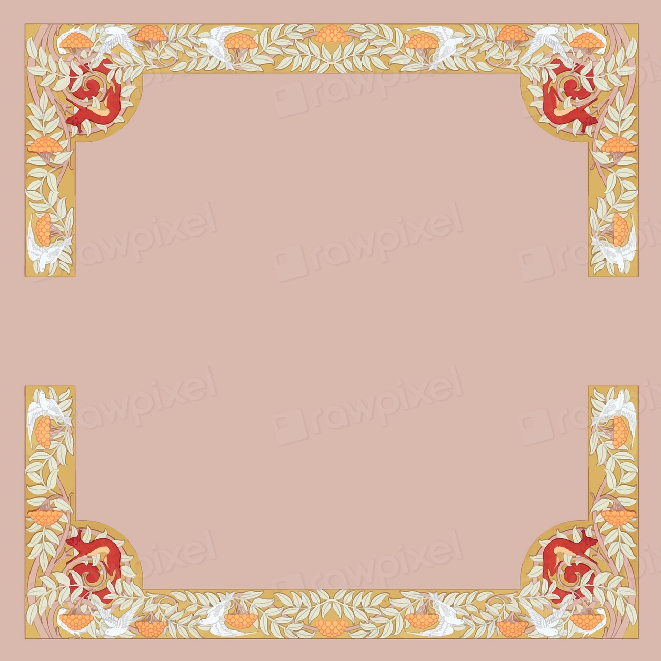Pink vintage frame background, art | Premium Vector - rawpixel