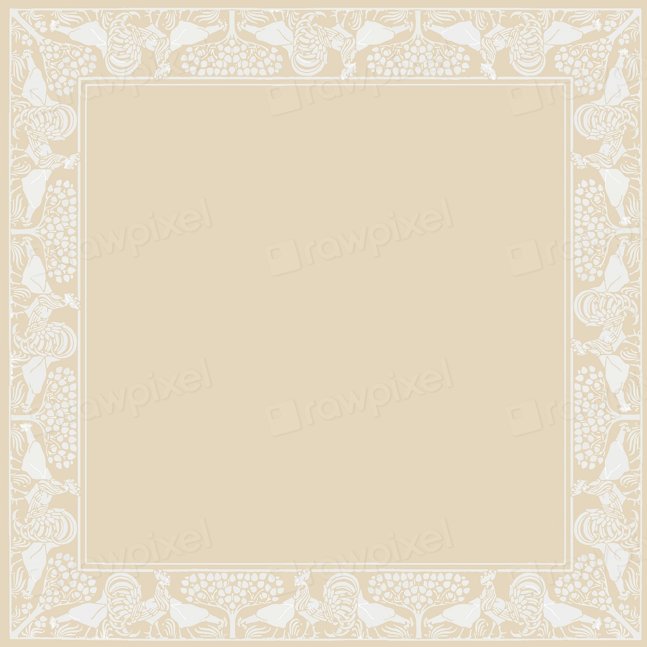 Beige nature frame background, art | Premium Vector - rawpixel