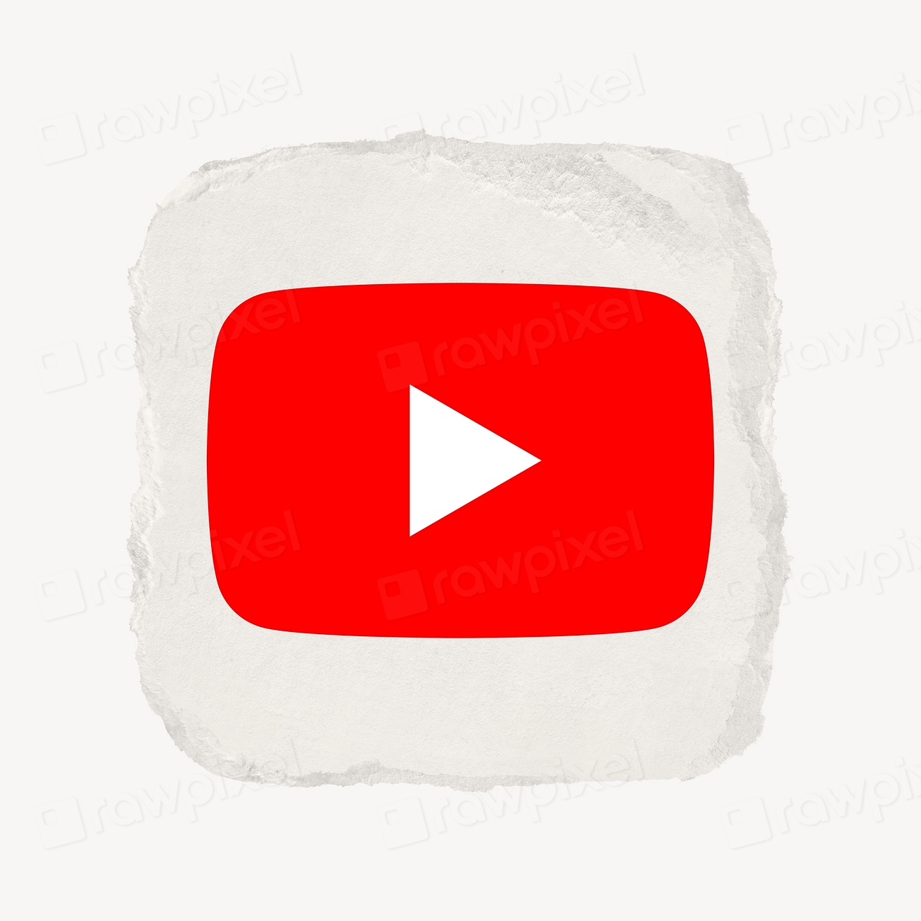 YouTube icon social media ripped | Premium PSD - rawpixel