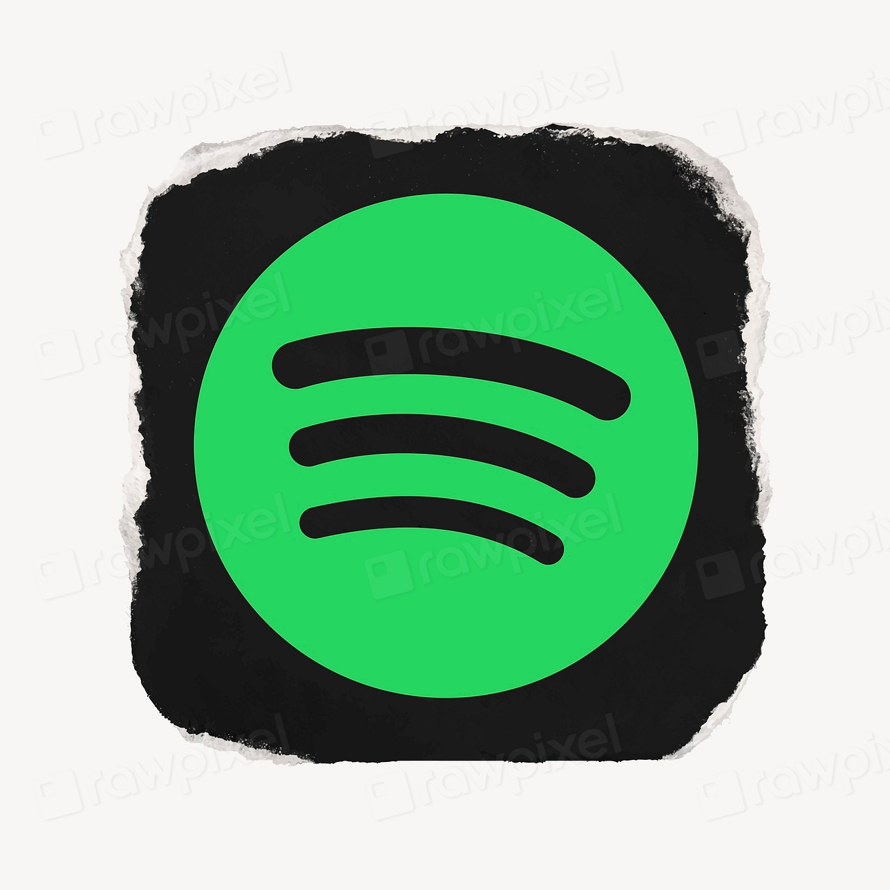 Spotify icon social media ripped | Premium Vector - rawpixel