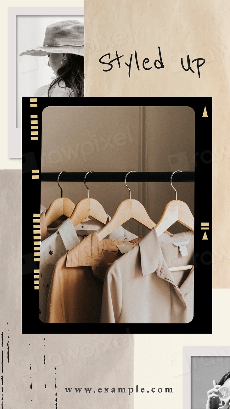 Styled up collage template vector | Premium Vector Template - rawpixel