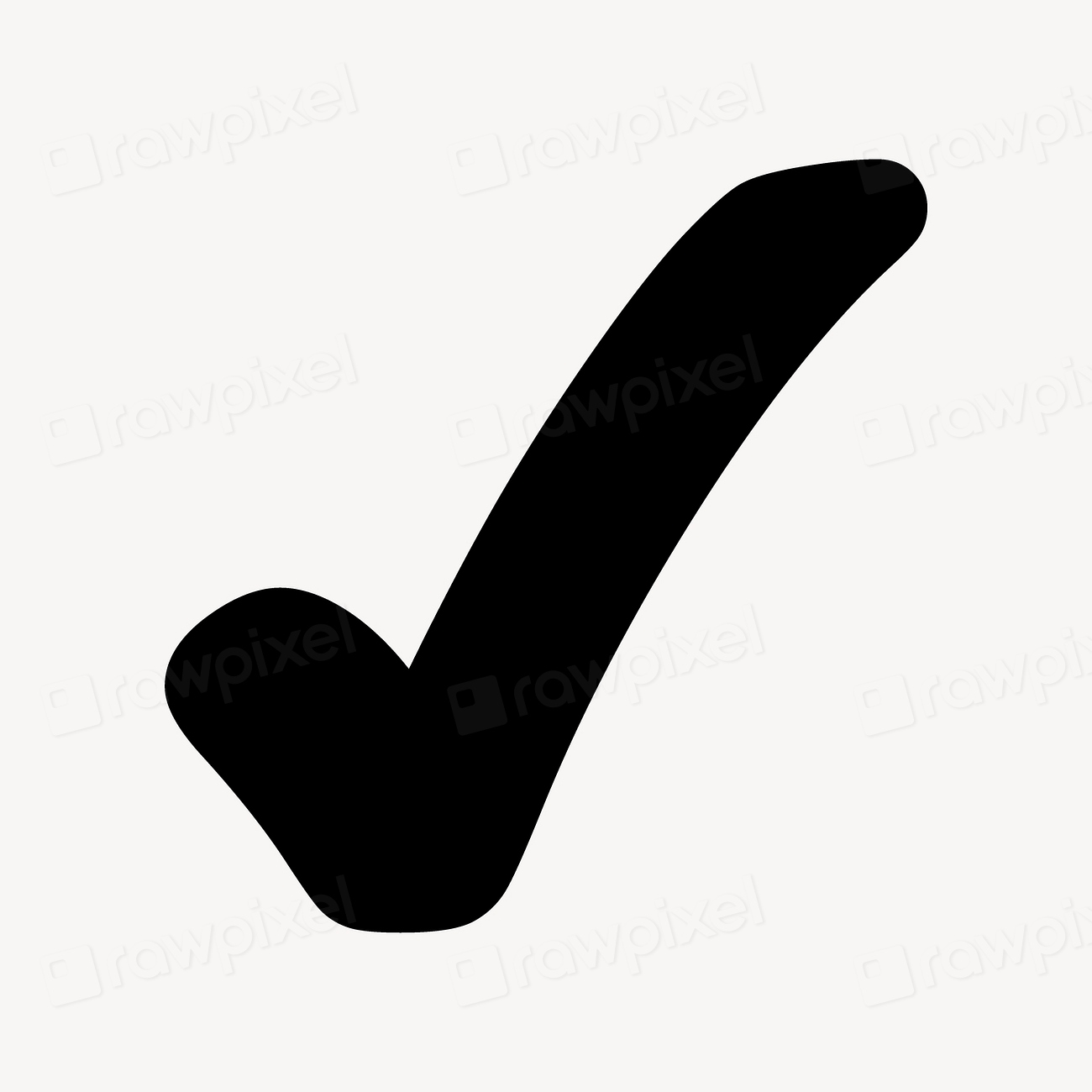 Correct tick illustration, black symbol | Free Photo Illustration ...