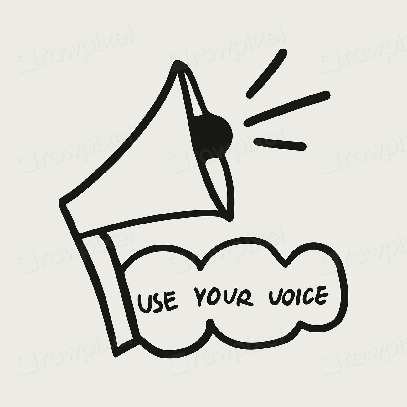 User your voice speaker sticker | Premium PSD - rawpixel