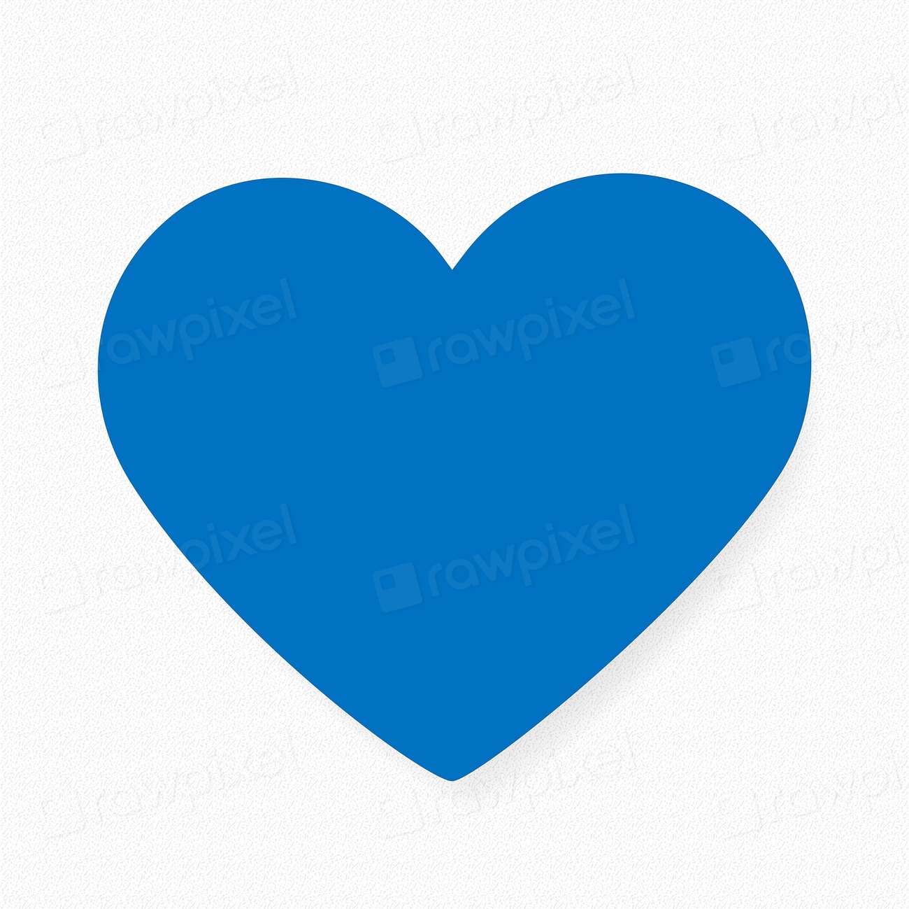 Blue heart shape collage element, | Premium Vector - rawpixel