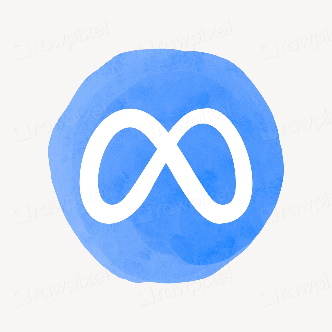 Meta app icon in watercolor. | Free Icons - rawpixel