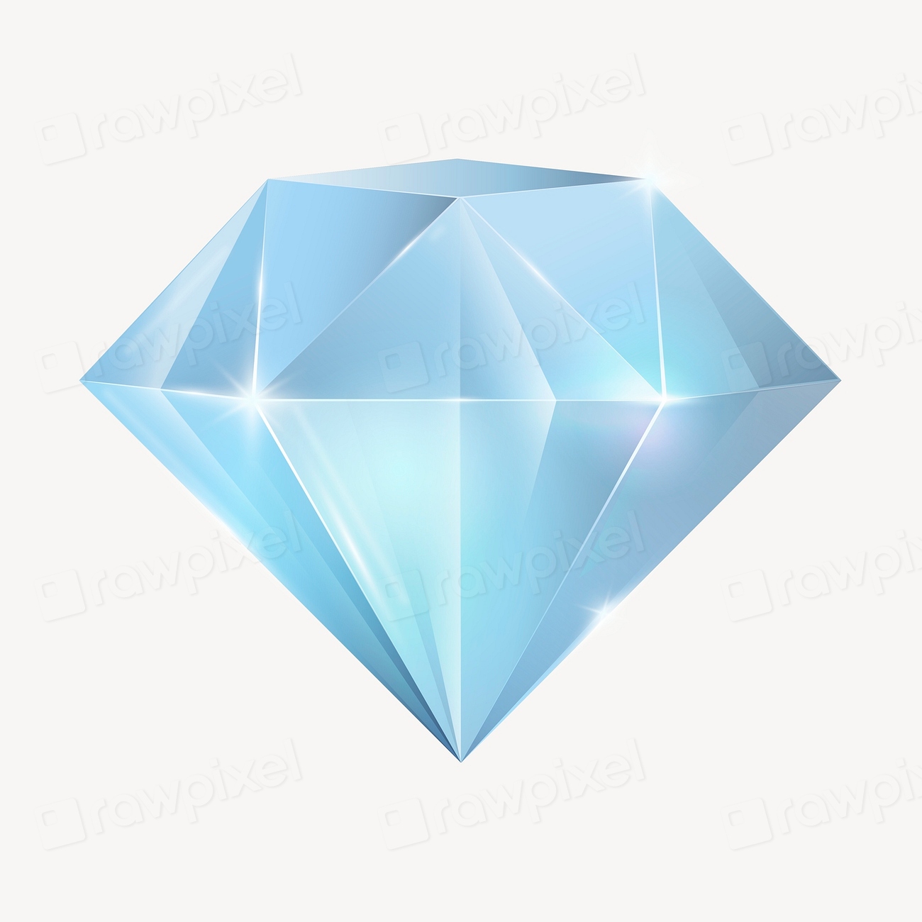 Diamond clipart, cute cartoon illustration | Premium PSD - rawpixel