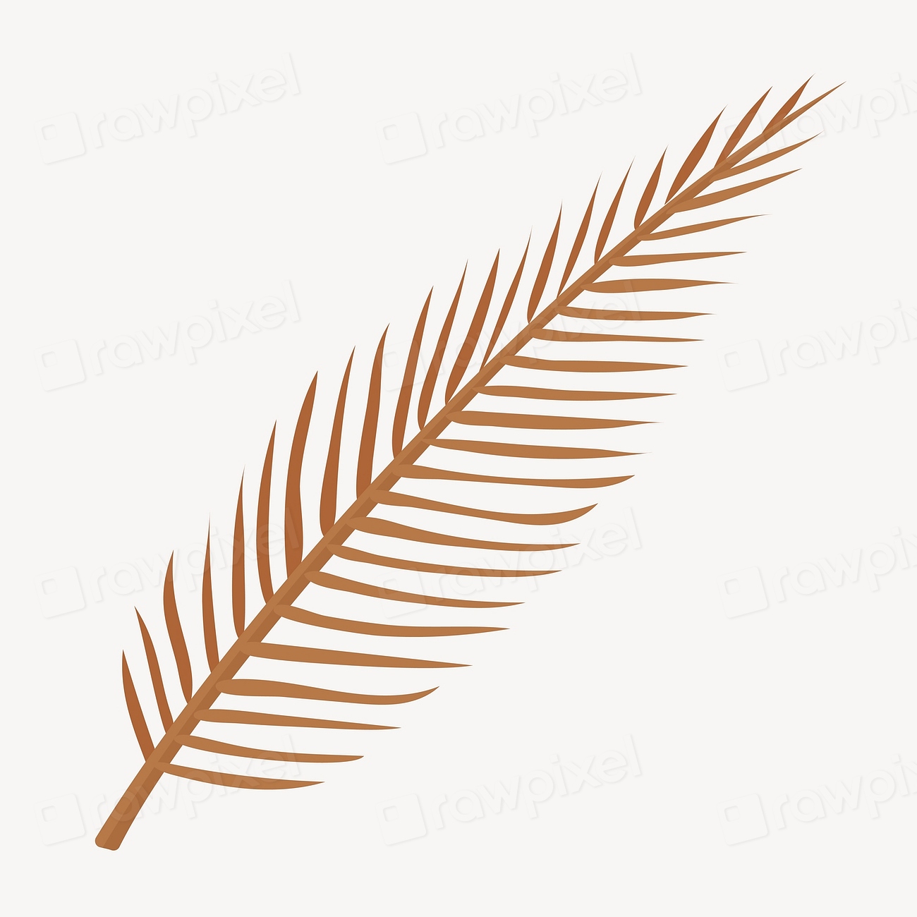 Brown leaf collage element, cute | Premium Vector Illustration - rawpixel