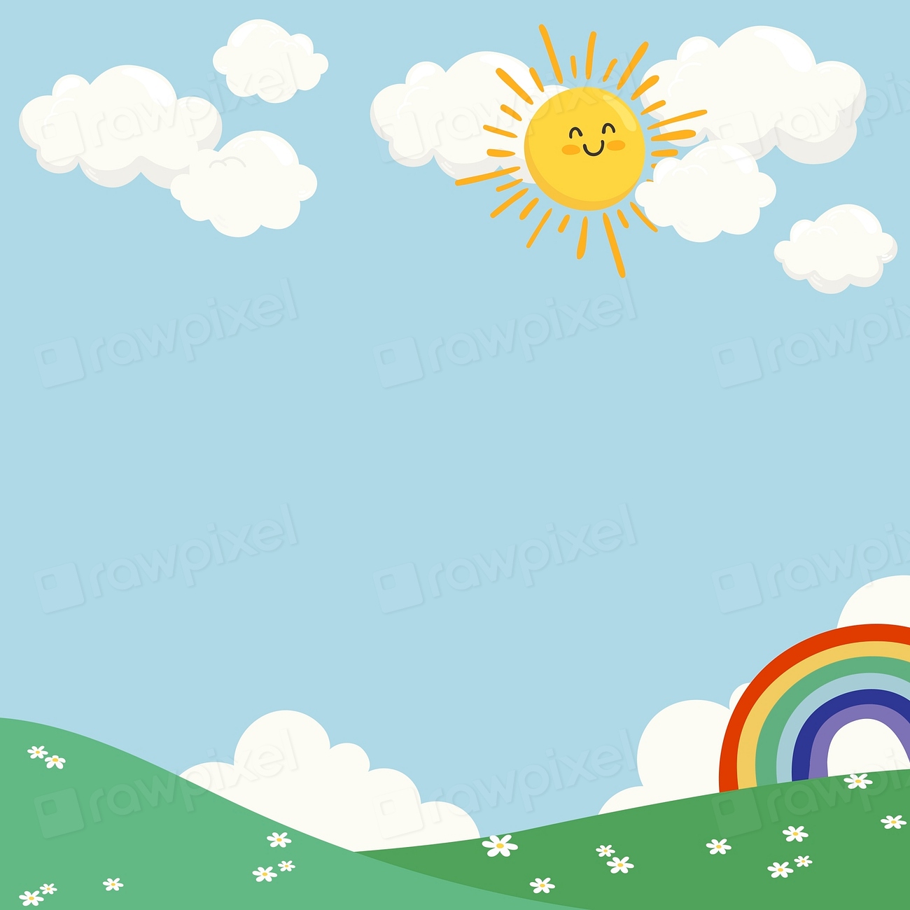 Summer border collage element, cute | Free Vector - rawpixel