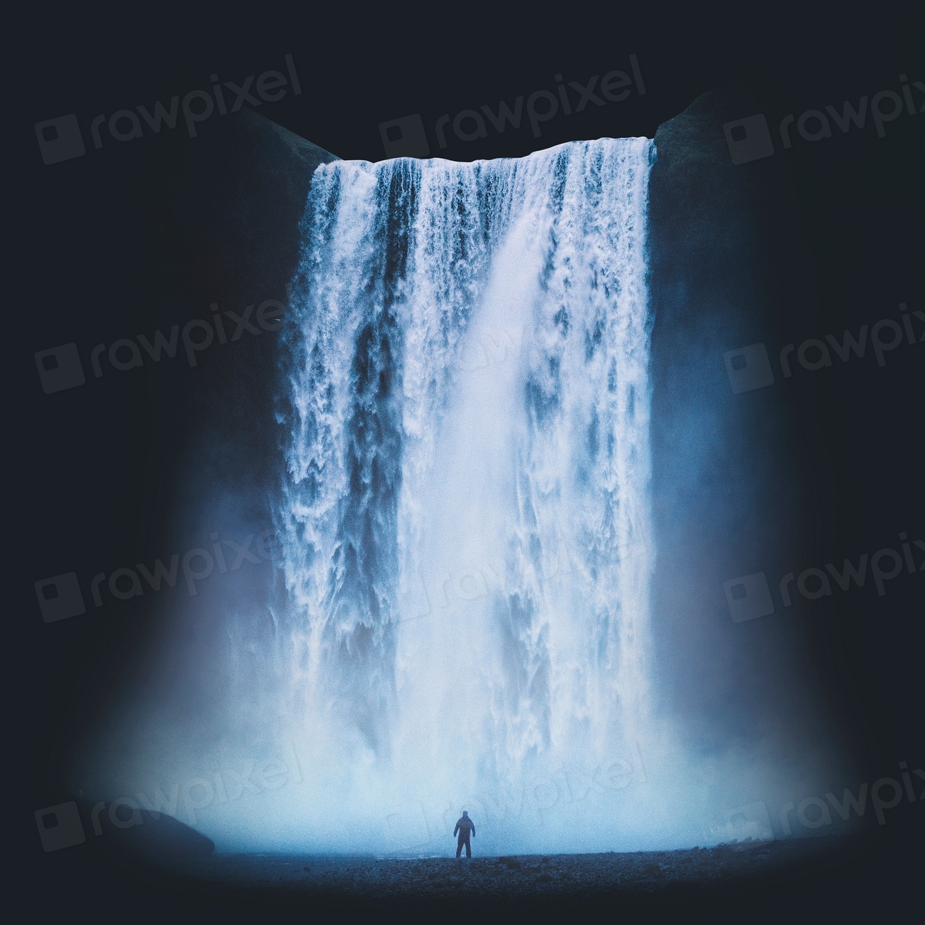 Waterfall, nature isolated image | Premium Photo - rawpixel