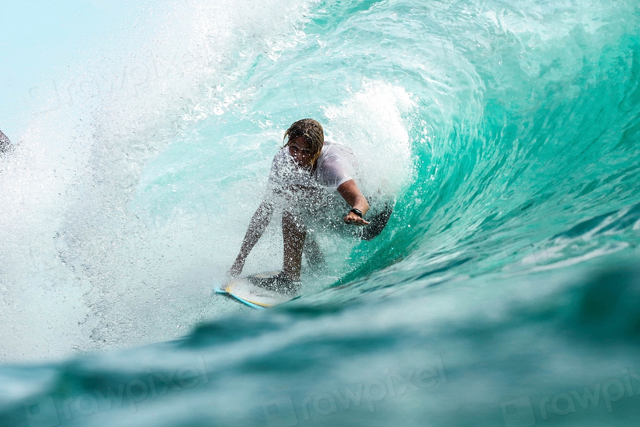 Surfer riding the waves | Free Photo - rawpixel