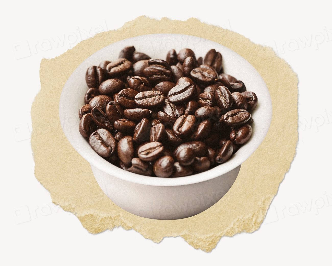Coffee bean ripped paper, organic | Free Photo - rawpixel