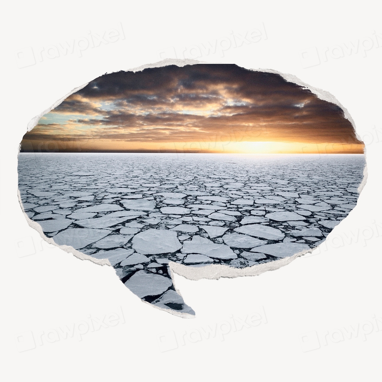 Melting ocean on ripped paper | Free Photo - rawpixel