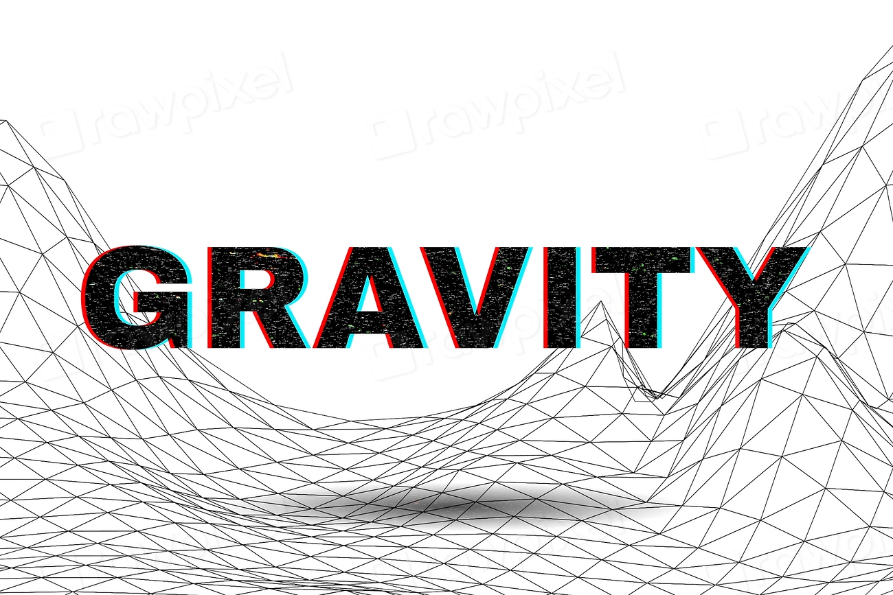 Text GRAVITY typography wavy background | Free Photo - rawpixel