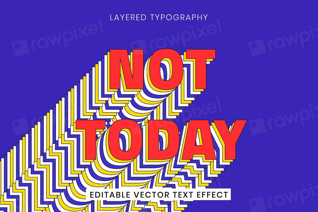 Editable layered vector text effect | Premium Vector Add-on - rawpixel