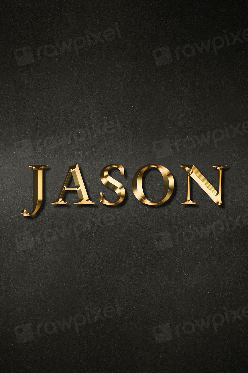 Jason typography gold effect design | Free Photo - rawpixel