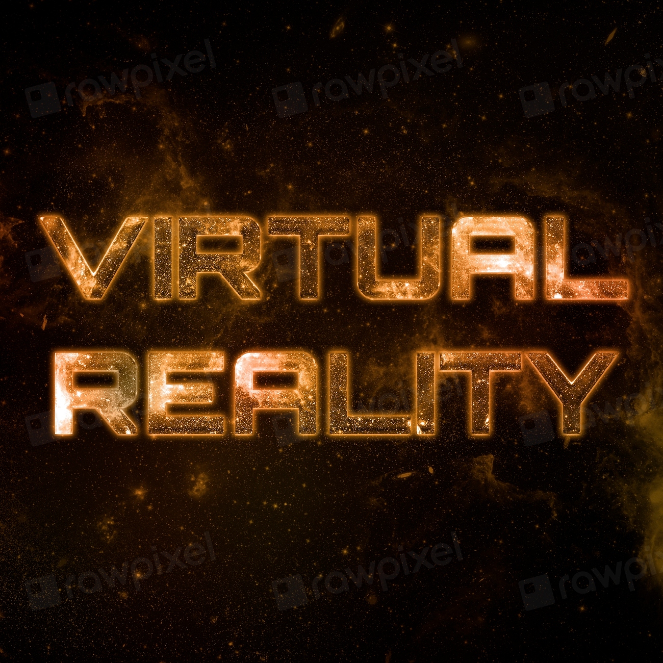 VIRTUAL REALITY text typography brown | Free Photo - rawpixel