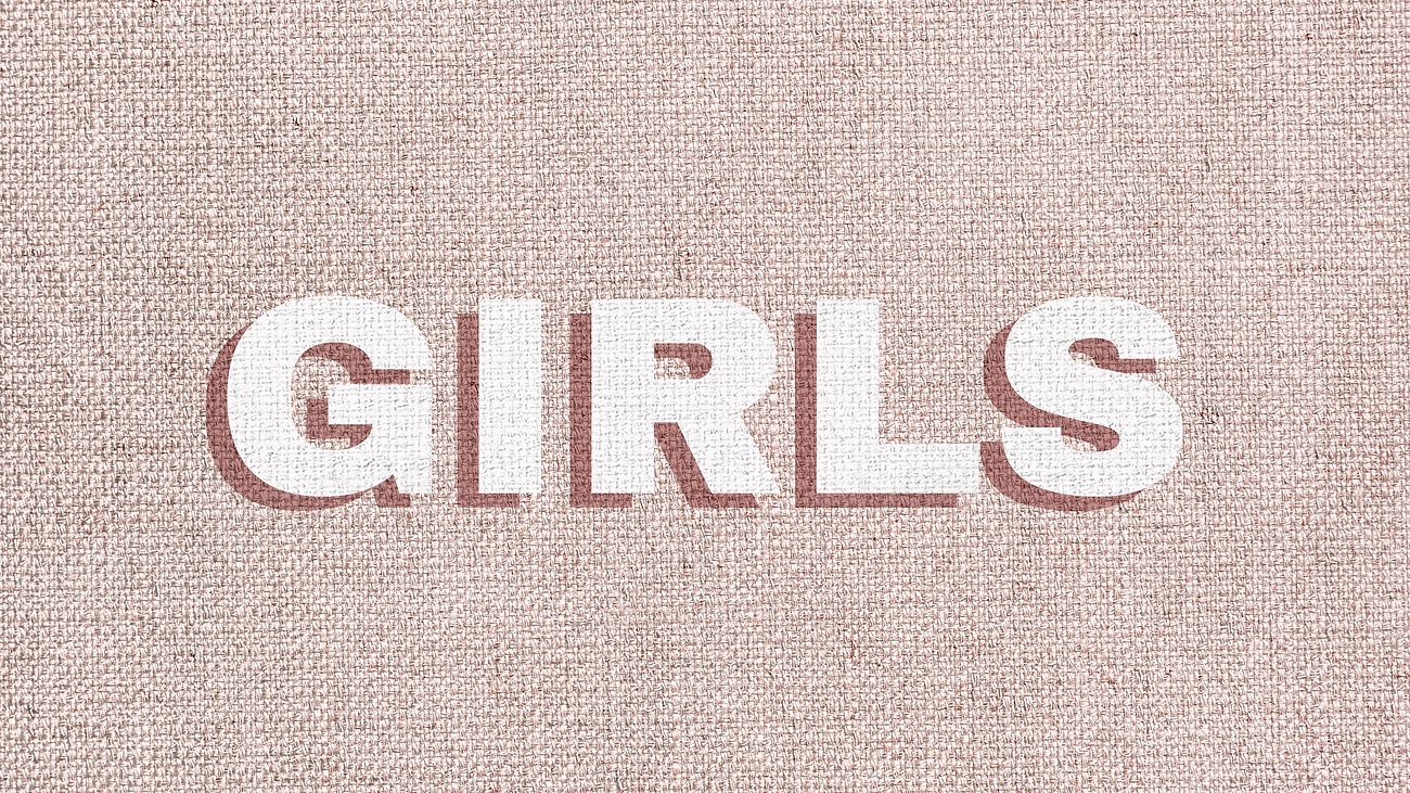 Girls shadow font word typography | Free Photo - rawpixel