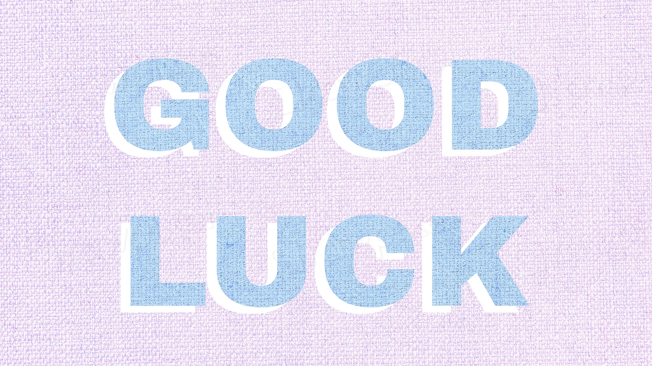 Good luck word pastel textured | Free Photo - rawpixel