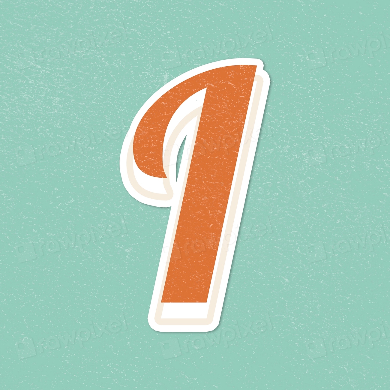 Letter I retro vintage lettering | Premium PSD - rawpixel