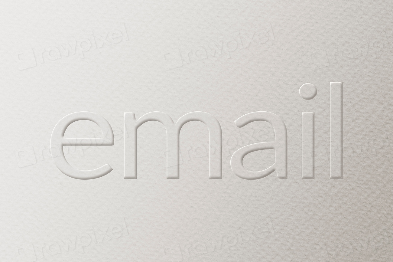 Email embossed text white paper | Free Photo - rawpixel