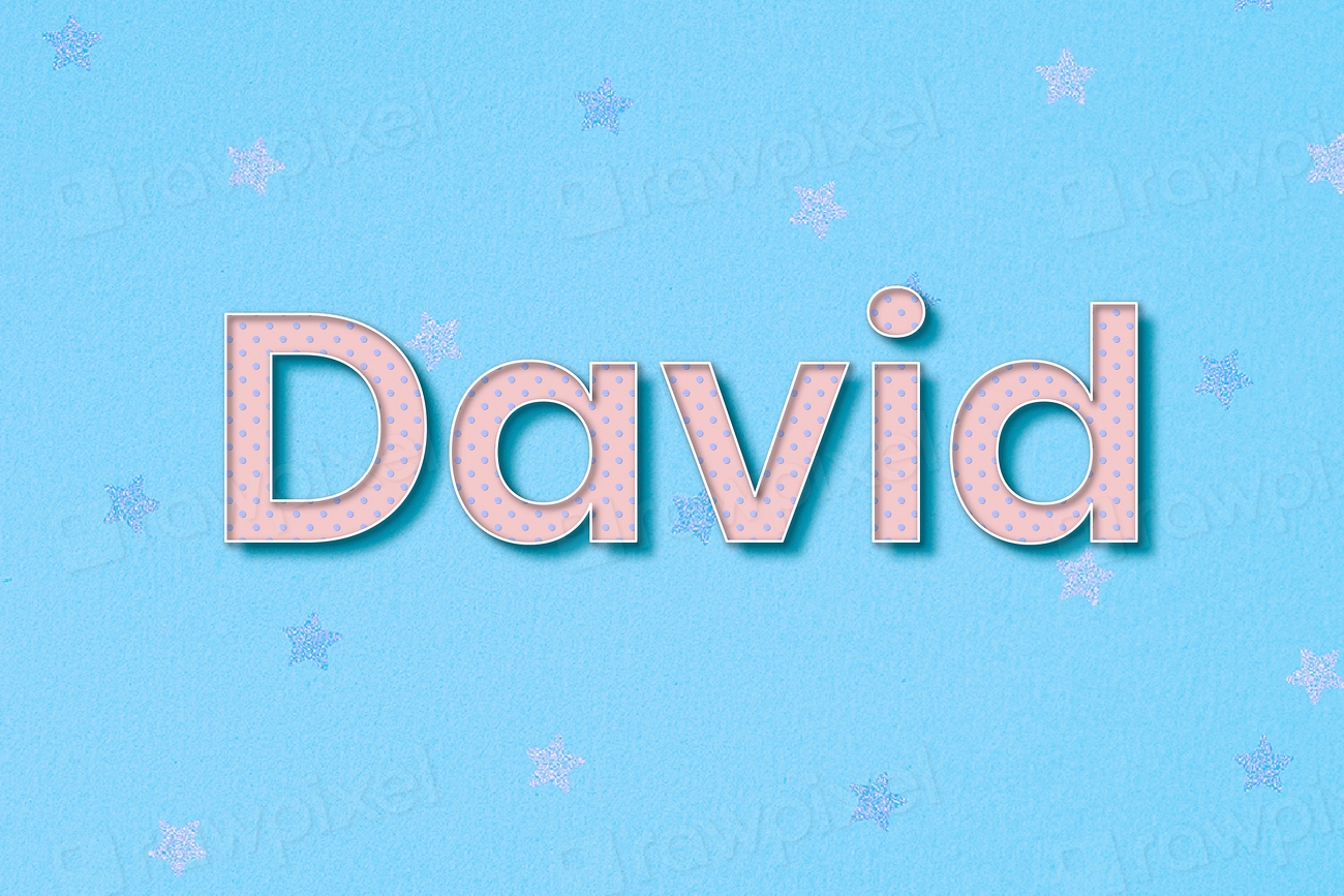 David male name typography text | Free Photo - rawpixel