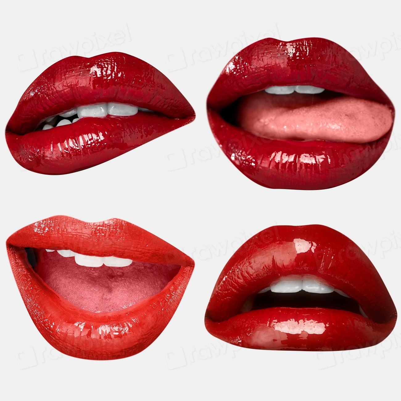 Luscious kissable lips expression psd | Premium PSD - rawpixel