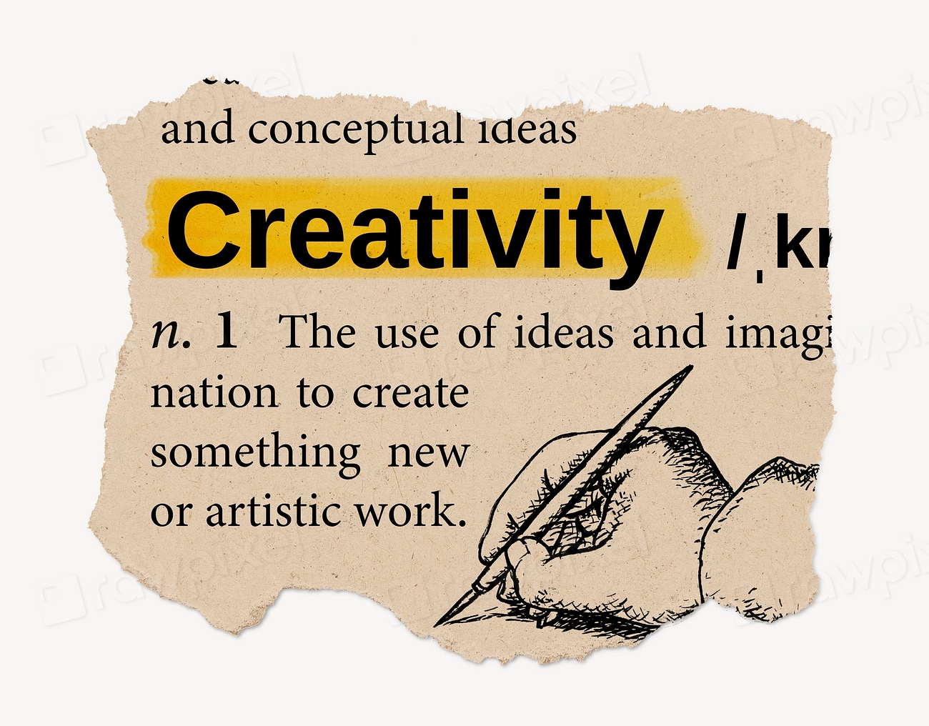 Creativity definition, vintage ripped dictionary | Free Photo - rawpixel
