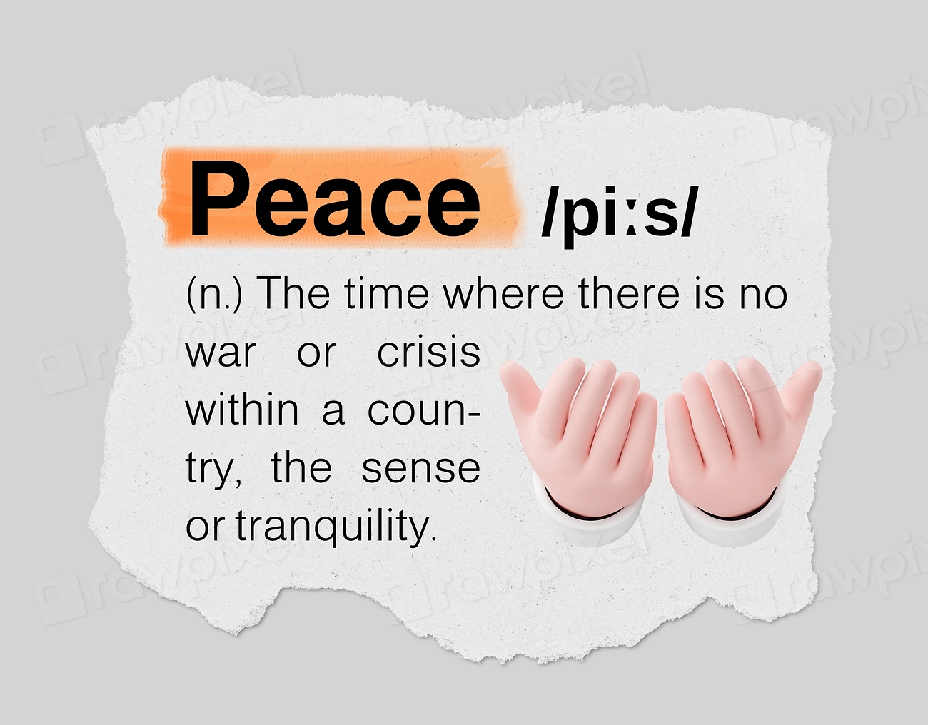 Peace definition, torn dictionary word, | Free Photo - rawpixel