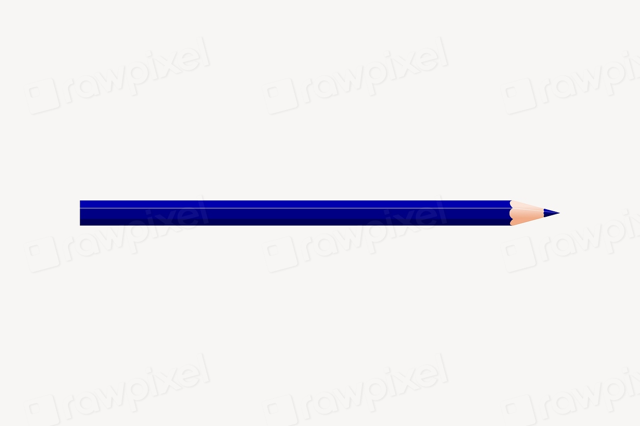 Dark blue pencil collage element | Free Vector - rawpixel