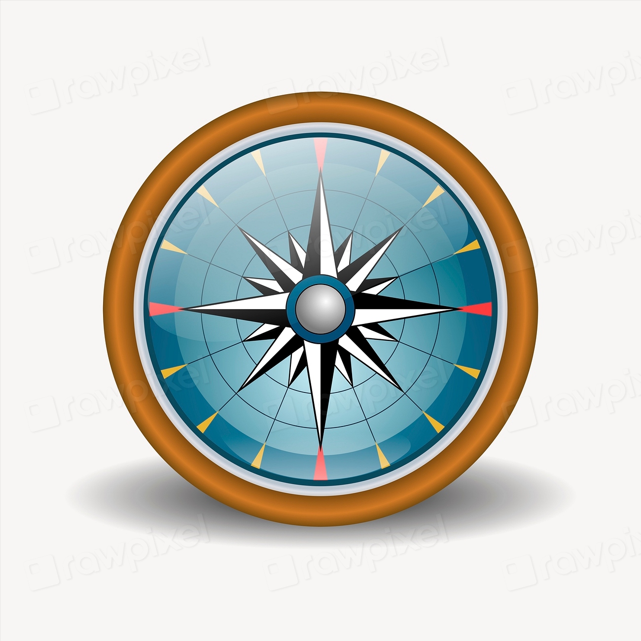 Compass collage element, cute illustration | Free Vector - rawpixel