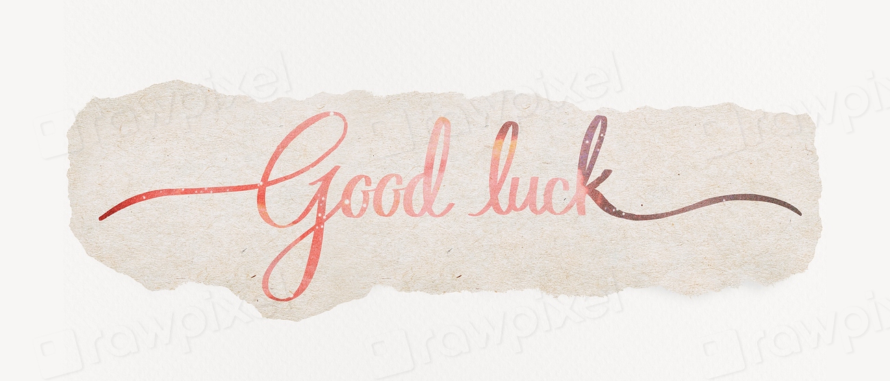 Good luck word, pastel pink | Free Photo - rawpixel